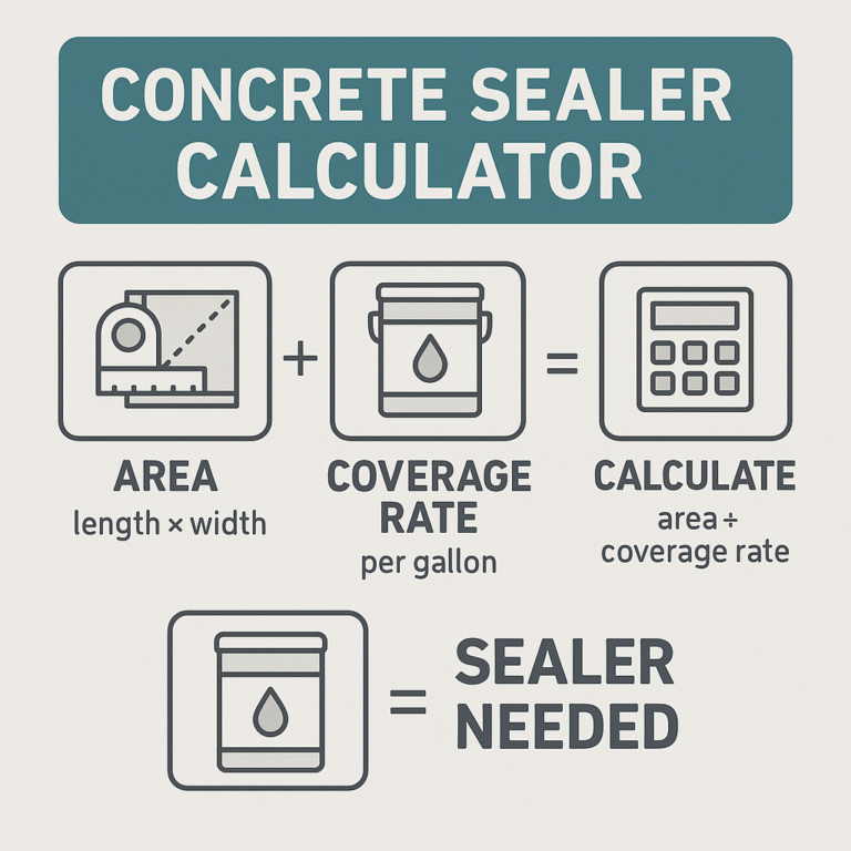 Free Concrete Sealer Calculator Online - Construction Calculators