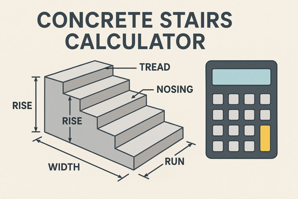 Free Concrete Stairs Calculator Online - Construction Calculators