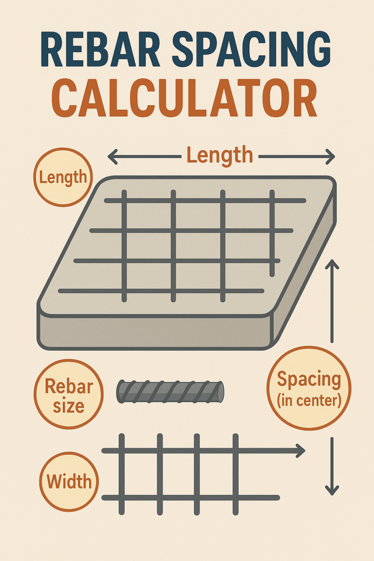 Free Rebar Spacing Calculator Online - Construction Calculators