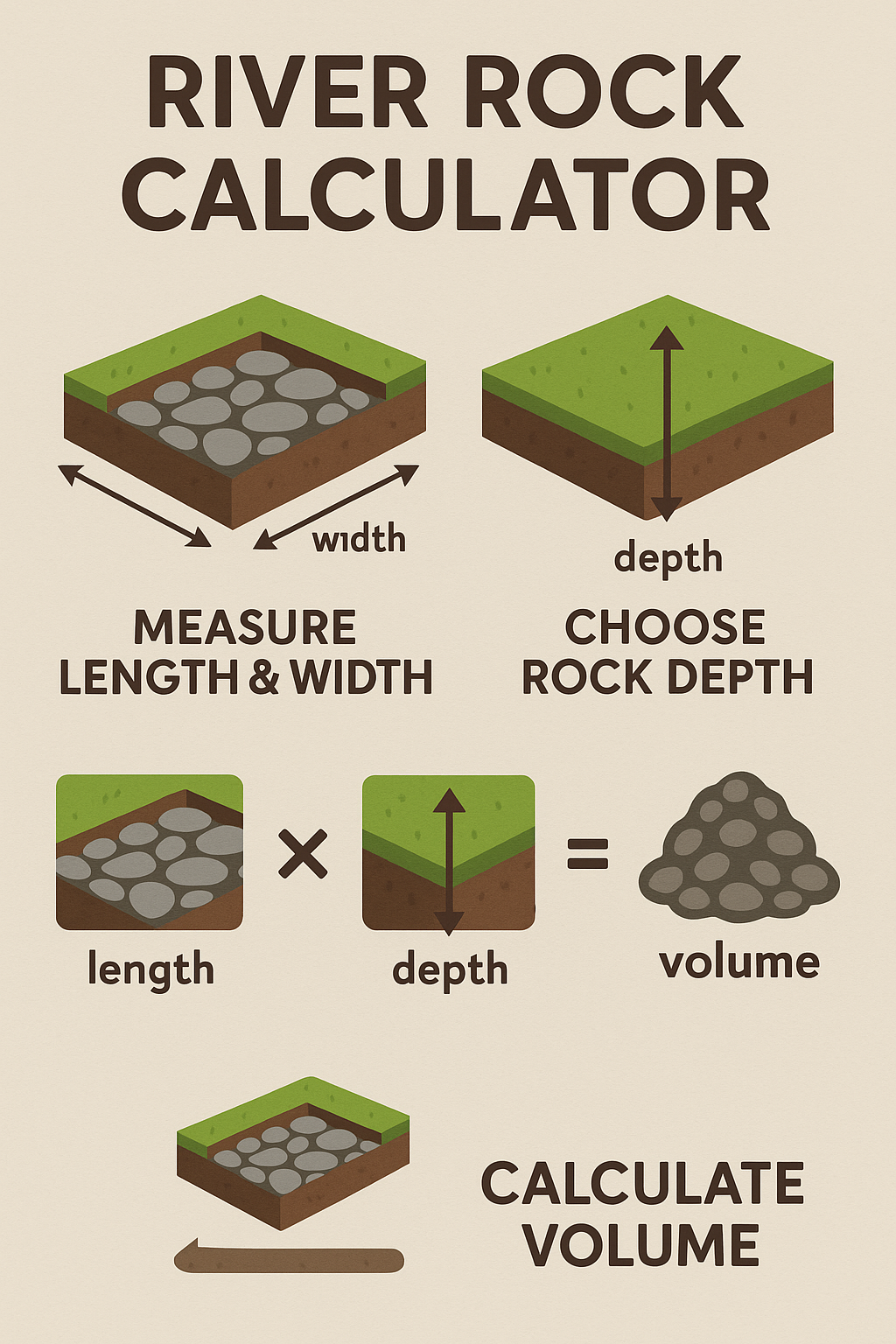 Free River Rock Calculator Online - Construction Calculators
