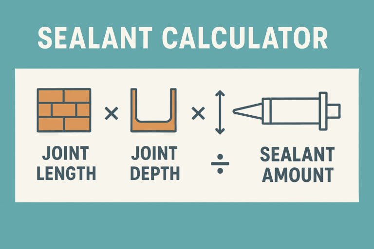 Free Sealant Calculator Online - Construction Calculators