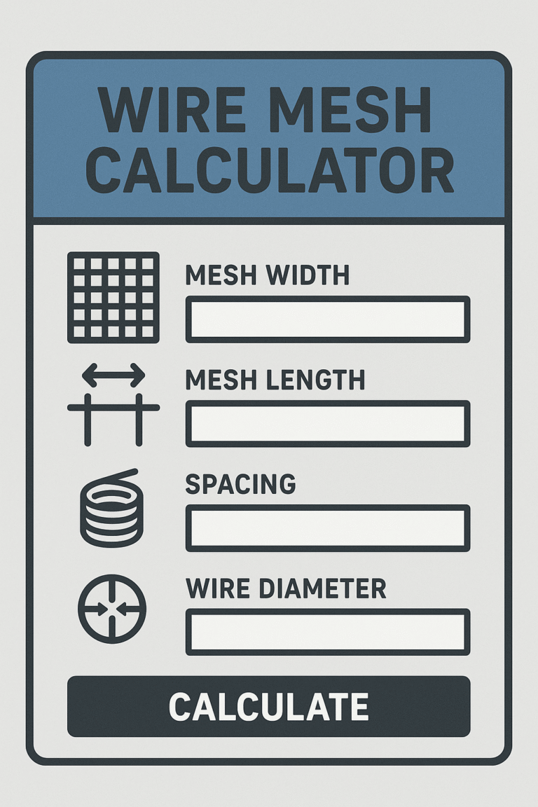 Free Wire Mesh Calculator Online - Construction Calculators