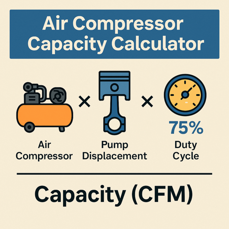 Free Air Compressor Capacity Calculator Online