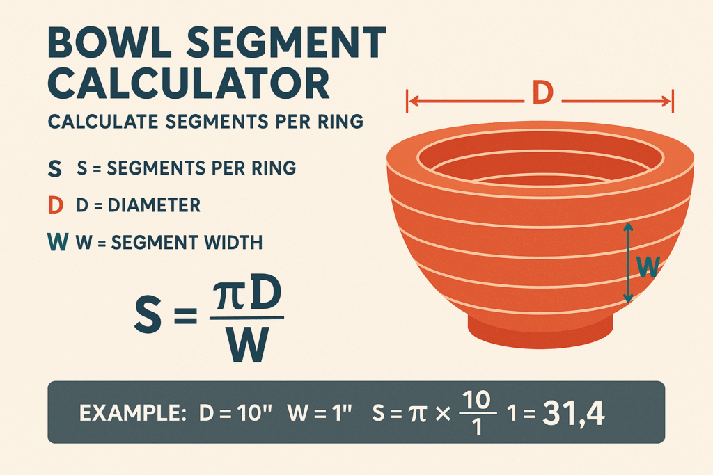Free Bowl Segment Calculator Online - Construction Calculators