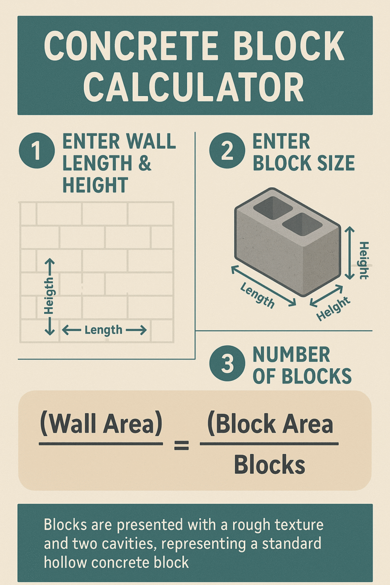 Free Concrete Block Calculator Online - Construction Calculators