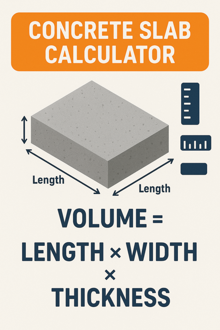 Free Concrete Slab Calculator Online - Construction Calculators