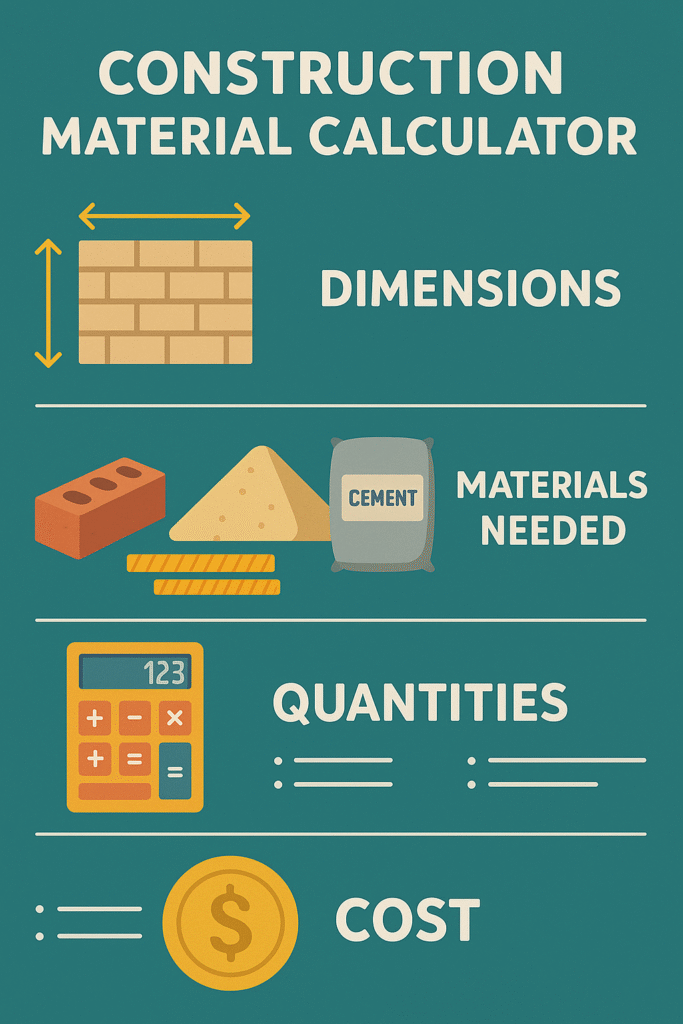 Free Construction Material Calculator Online - Construction Calculators