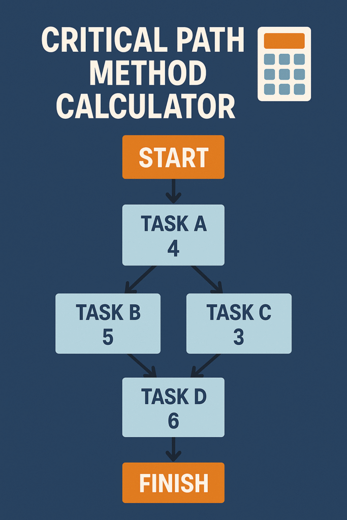 Free Critical Path Method Calculator Online - Construction Calculators