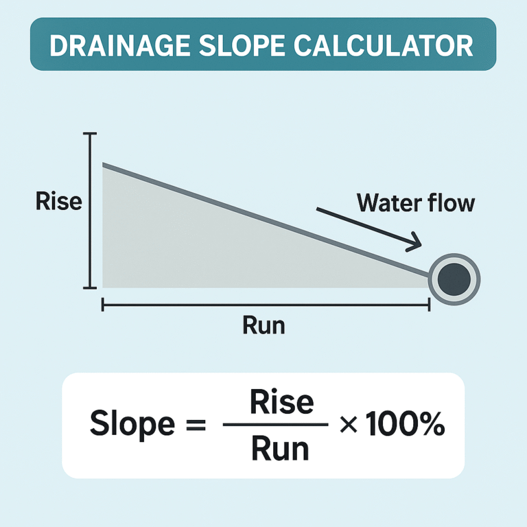 Free Drainage Slope Calculator Online - Construction Calculators
