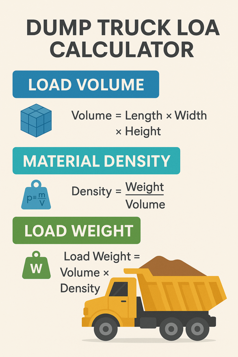 Free Dump Truck Load Calculator Online - Construction Calculators