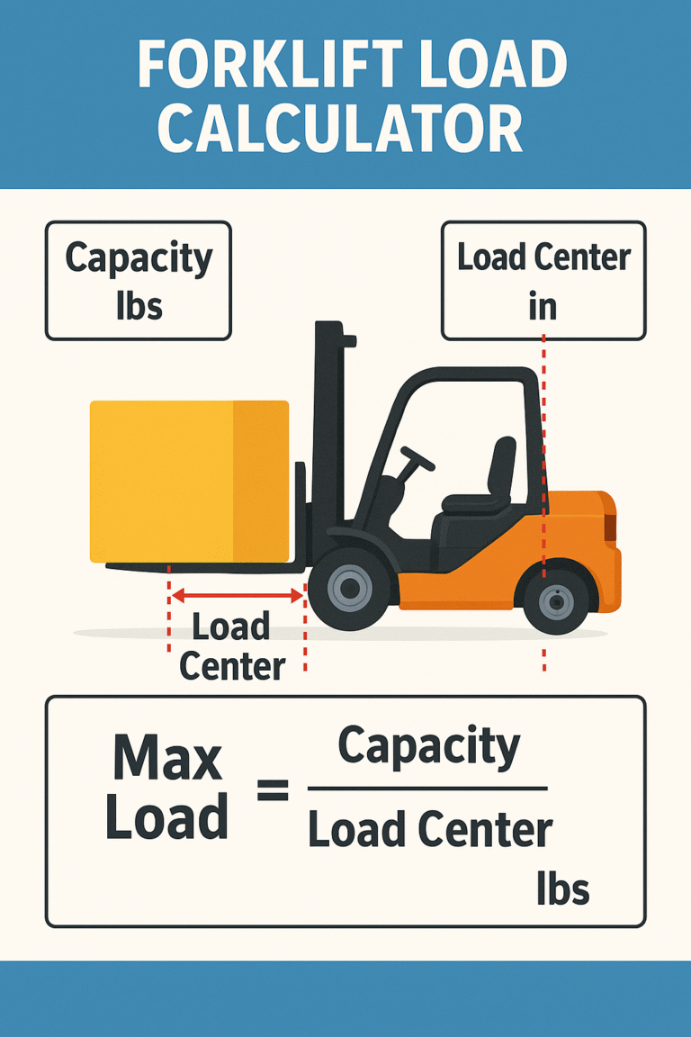 Free Forklift Load Calculator Online - Construction Calculators