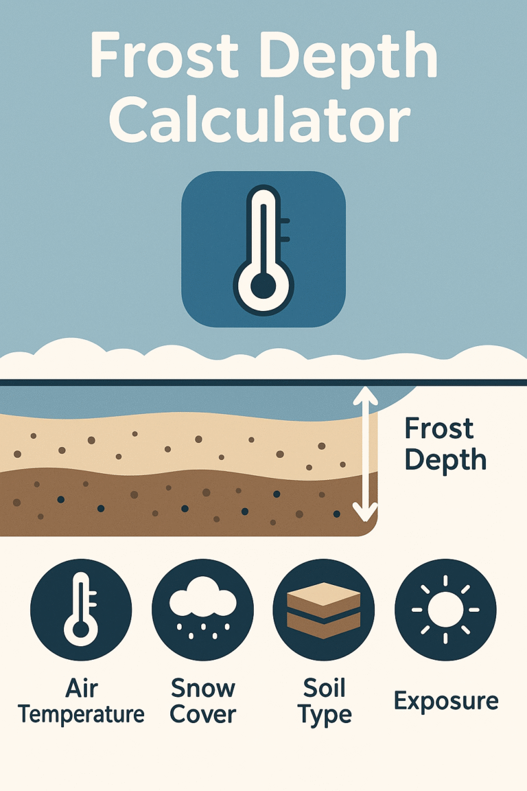 Free Frost Depth Calculator Online - Construction Calculators