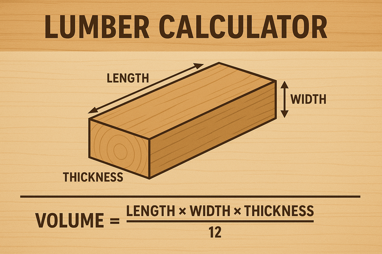 Free Lumber Calculator Online - Construction Calculators