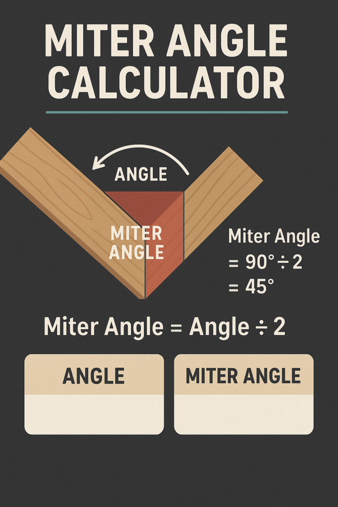 Free Miter Angle Calculator Online - Construction Calculators