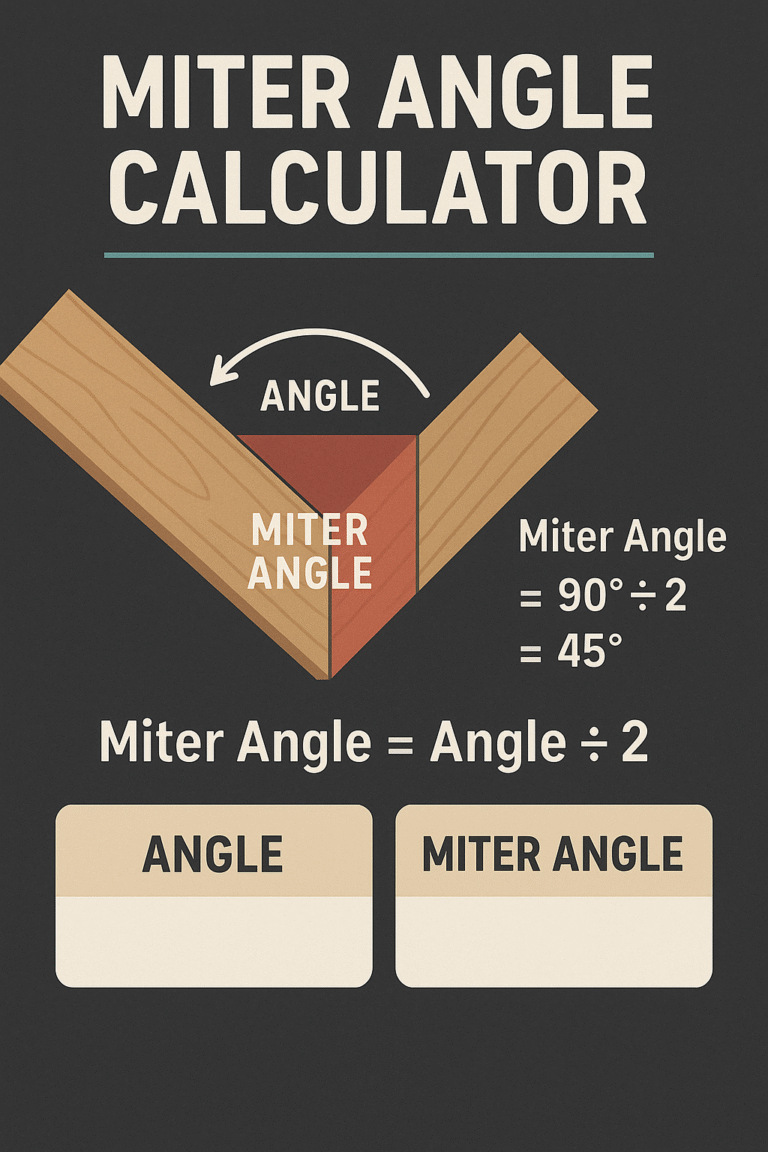 Free Miter Angle Calculator Online - Construction Calculators