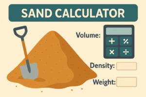 Free Sand Calculator Online - Construction Calculators