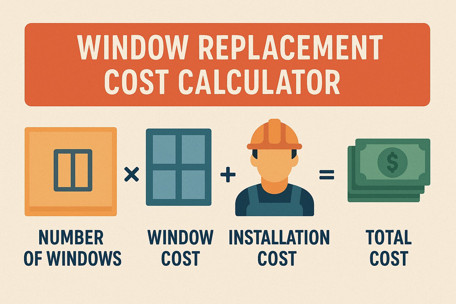 Free Window Replacement Cost Calculator Online-Construction Calculators