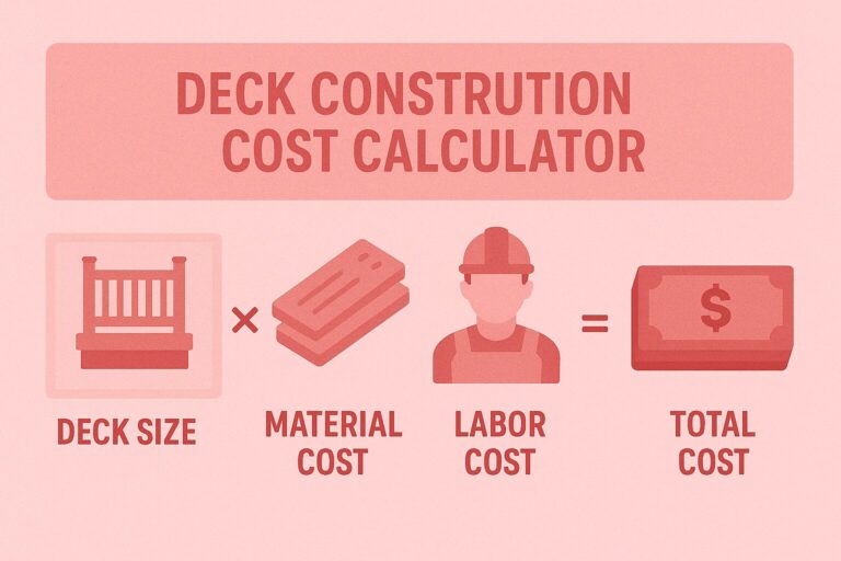 Free Deck Construction Cost Calculator Online-Construction Calculators