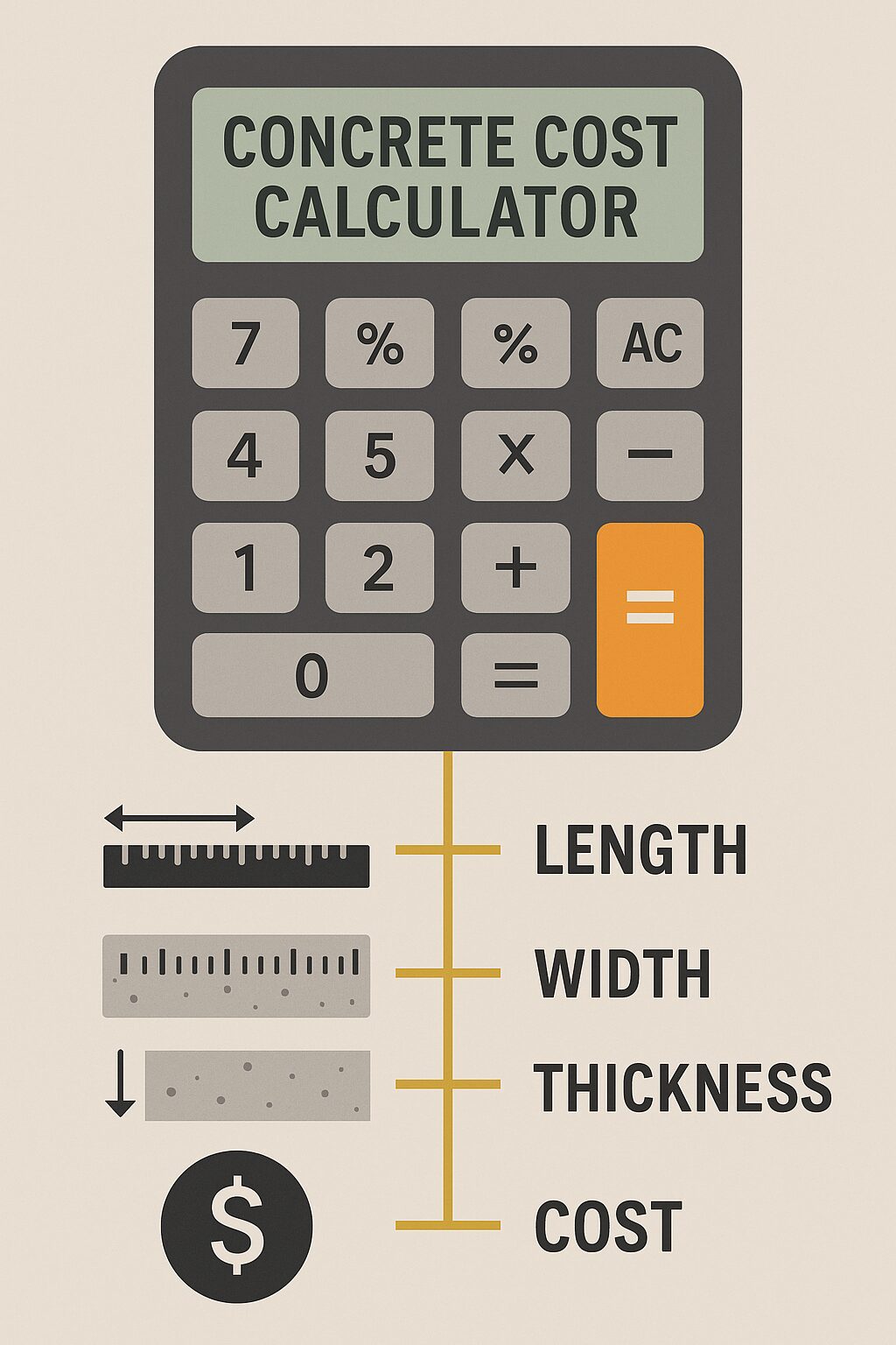 Free Concrete Cost Calculator Online - Construction Calculators