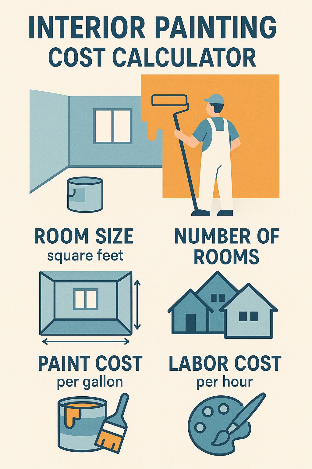 Free Interior Painting Cost Calculator Online-Construction Calculators